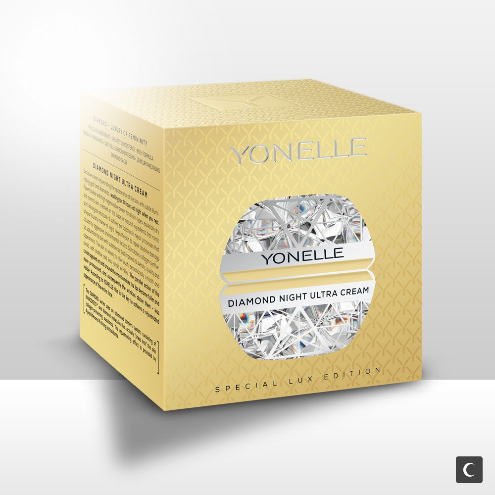 DIAMENTOWY Ultra Krem na Noc na Twarz i Usta - YONELLE